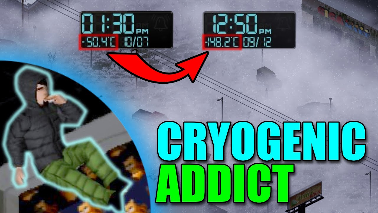 Can An Addict With Zero Stats Survive Cryogenic Winter? Alive 2 Days - YouTube