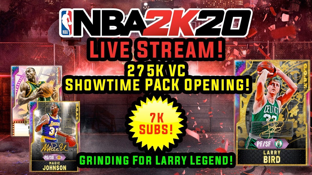 7K Subs Live Stream! 275K VC Showtime Pack Opening! Grinding Challenges ...