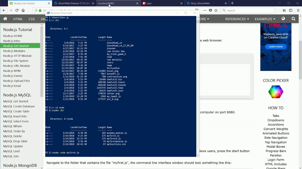 Nodejs And Blend4web Operating System Kernels Shells And The Path Environment Variable Youtube