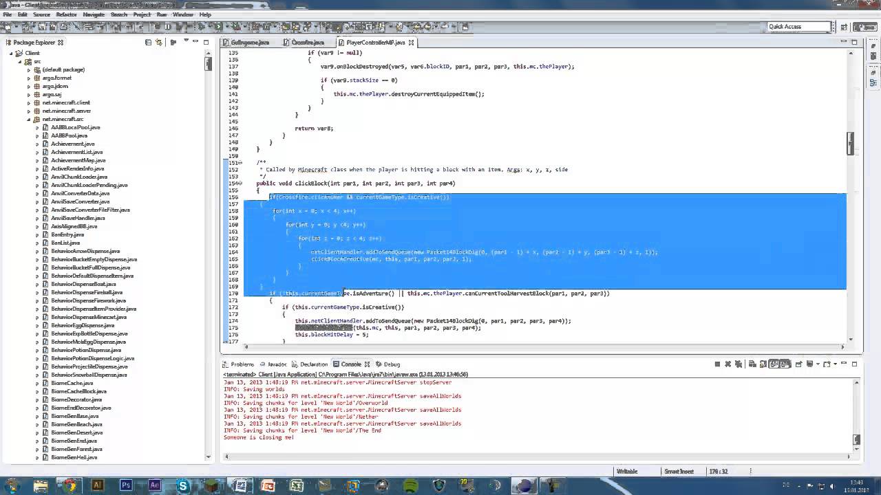 Minecraft Client Coding Tutorial - Clicknuker [German] [HD] - YouTube
