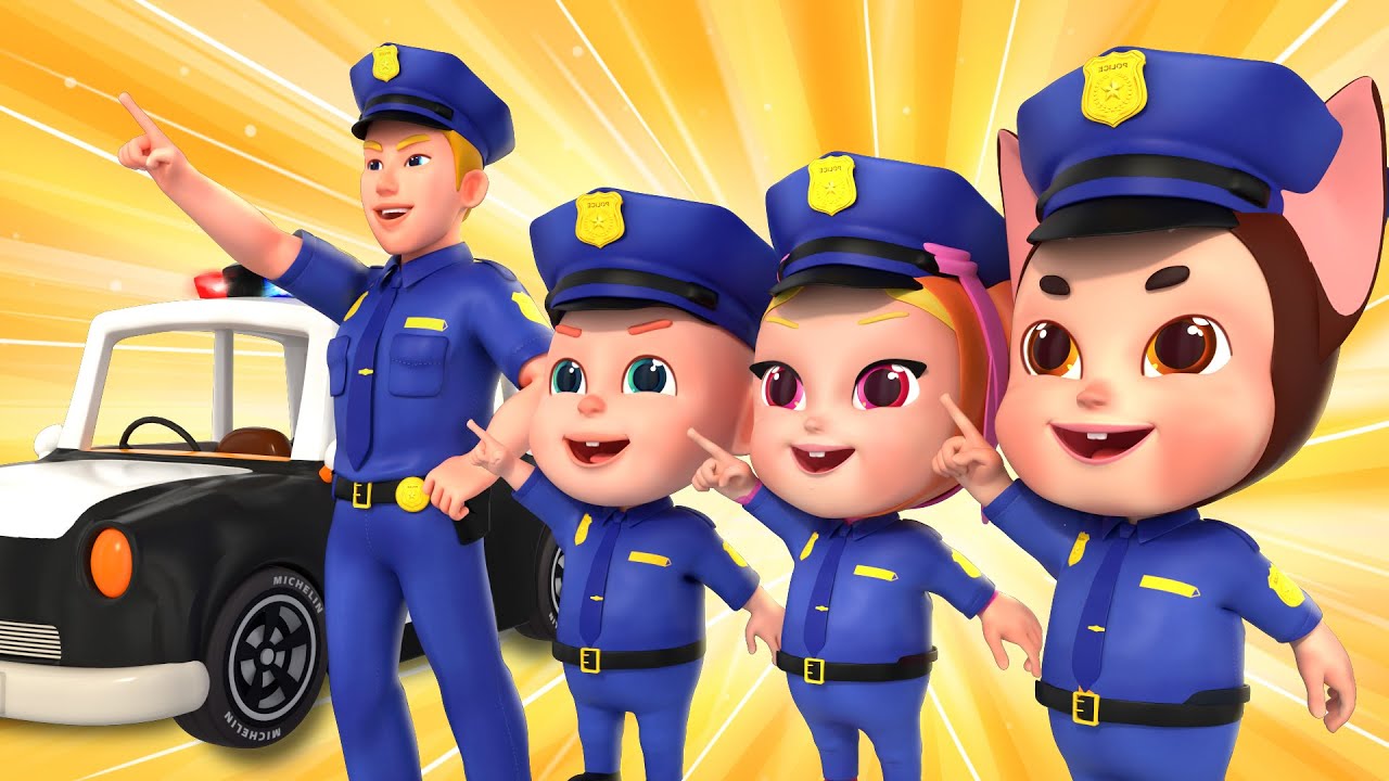 Police Officer Song + Job and Career Songs for Children | Rosoo Nursery ...
