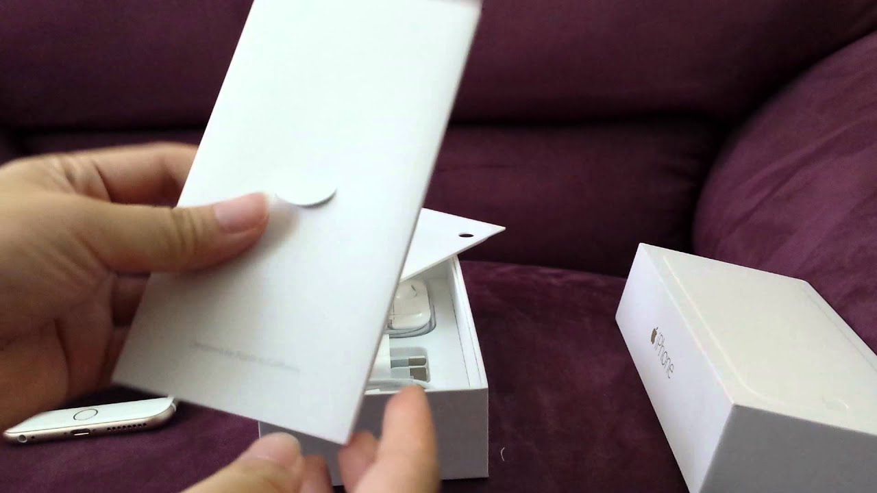Unboxing iPhone 6 Plus Gold 64gb - YouTube