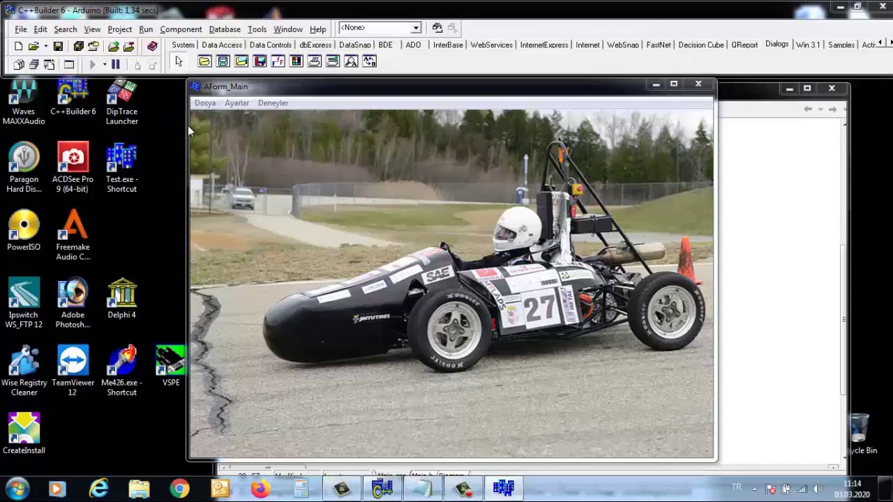 Borland C++ Arduino Deney Programı 2 Demir Bayka - YouTube