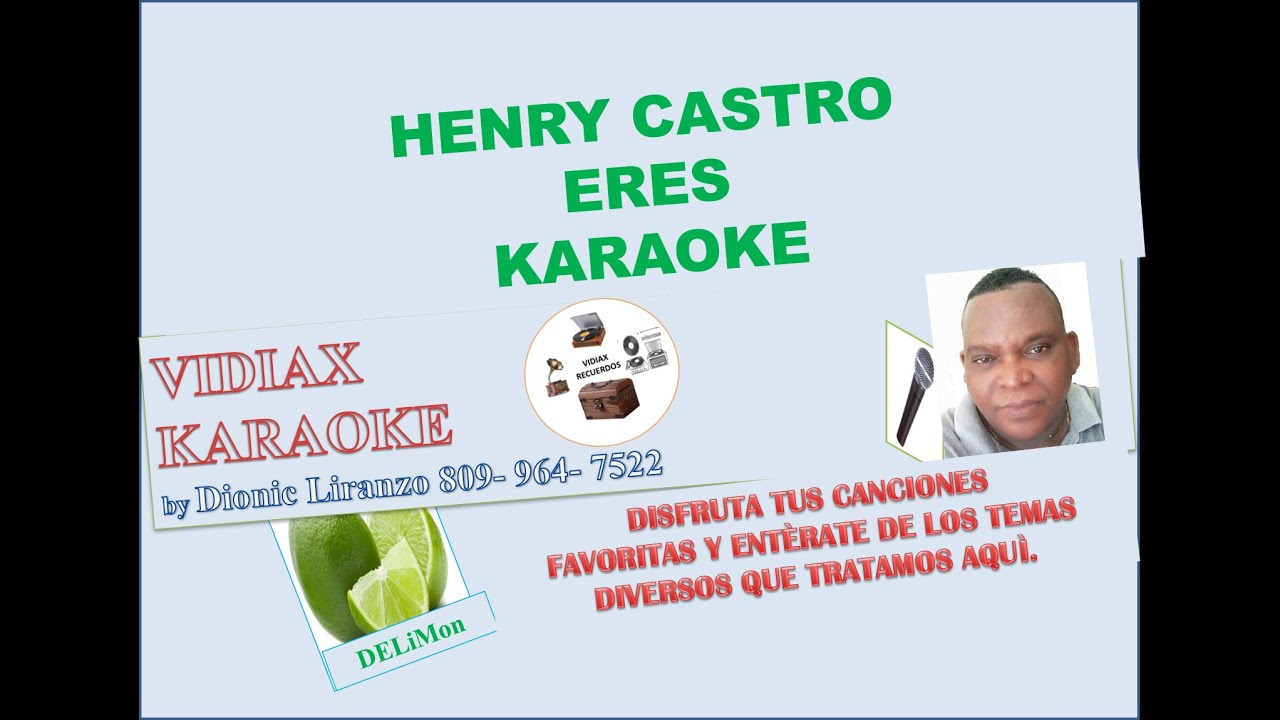 Henry Castro, Eres karaoke - YouTube