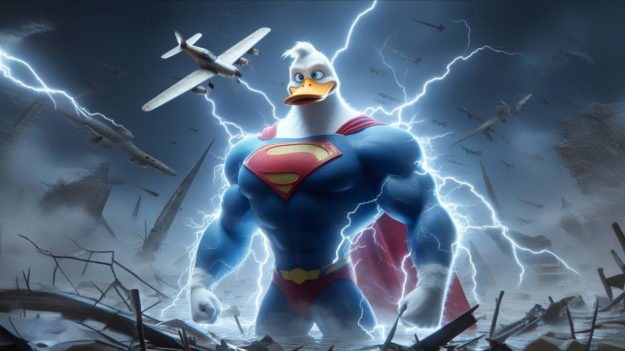 Super Duck Saves the Day #ai #cat #aicat #cute #kitten #fyp - YouTube