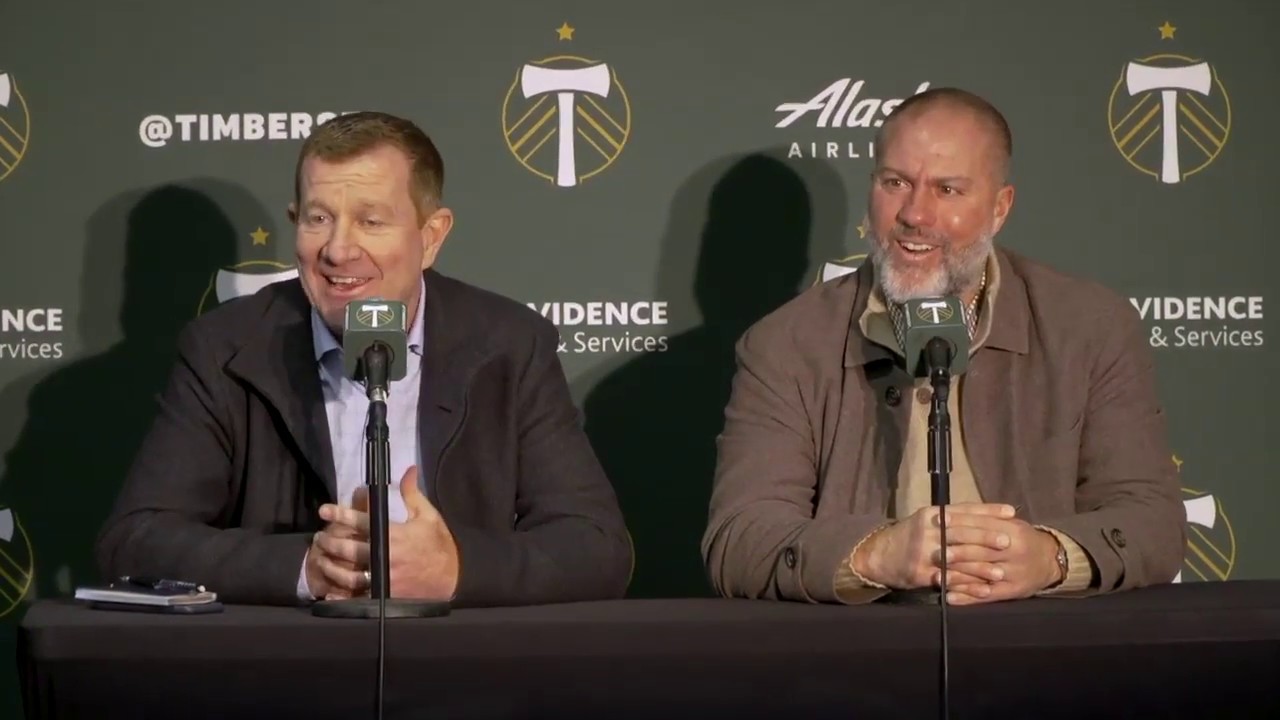 Portland Timbers media day with Giovanni Savarese and Gavin Wilkinson ...