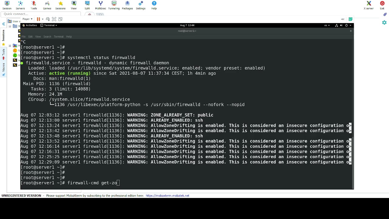 Configuración de Firewalld - YouTube