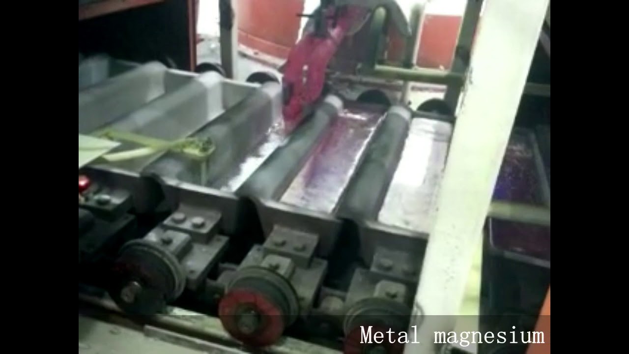Metal magnesium ingot machinery - YouTube