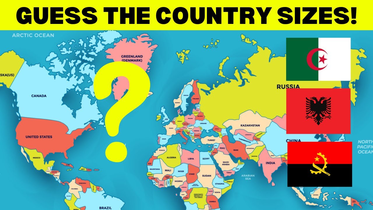 Guess the Country Sizes! Algeria, Albania, or Angola? | Geography Quiz ...