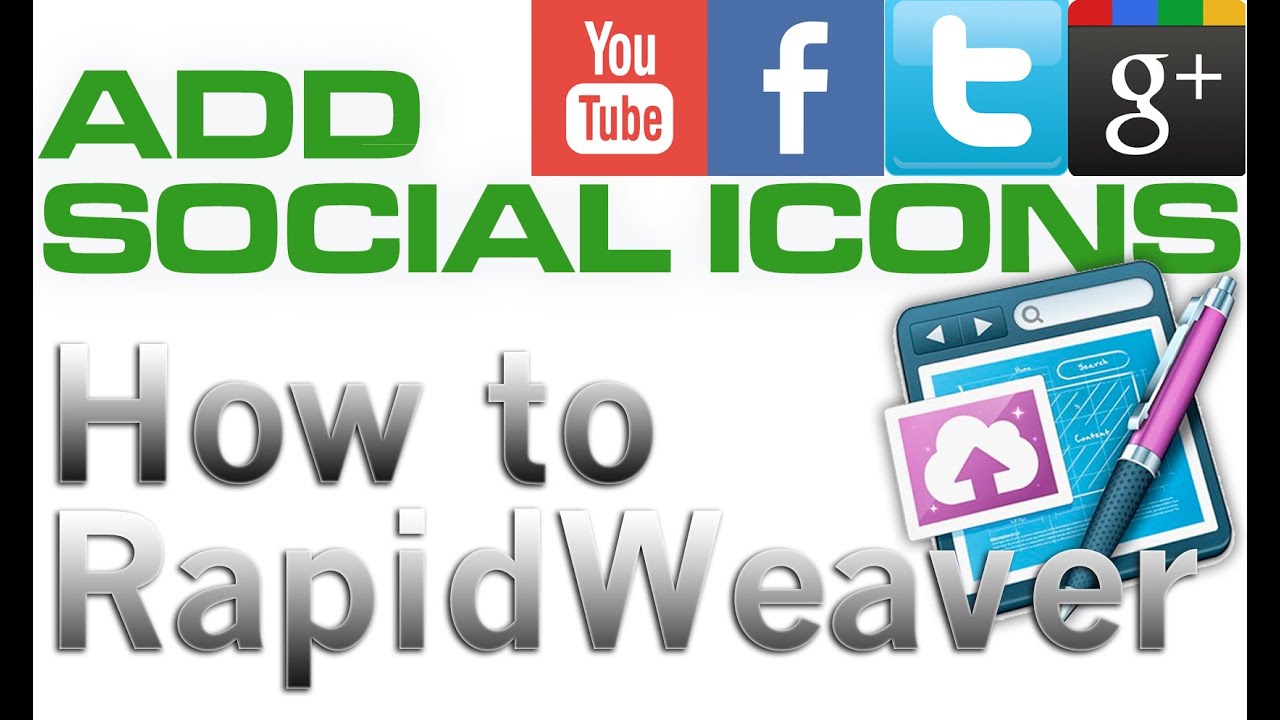 How to Add Social Icons to Your RapidWeaver Projects Header and Footer ...