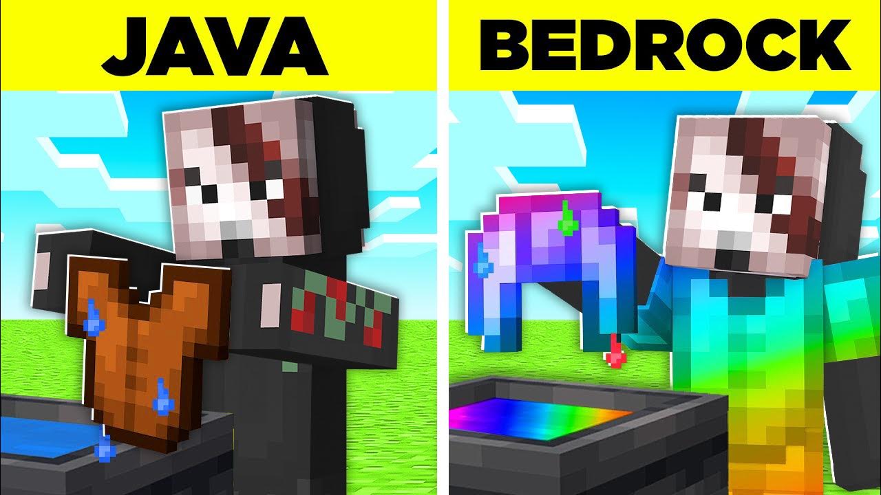 50 Diferencias Entre Minecraft Java y Bedrock - YouTube