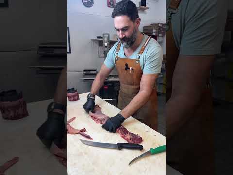 Watch The Silver Fox Butcher expertly clean an outside skirt steak. Tips & tricks for perfect prep!