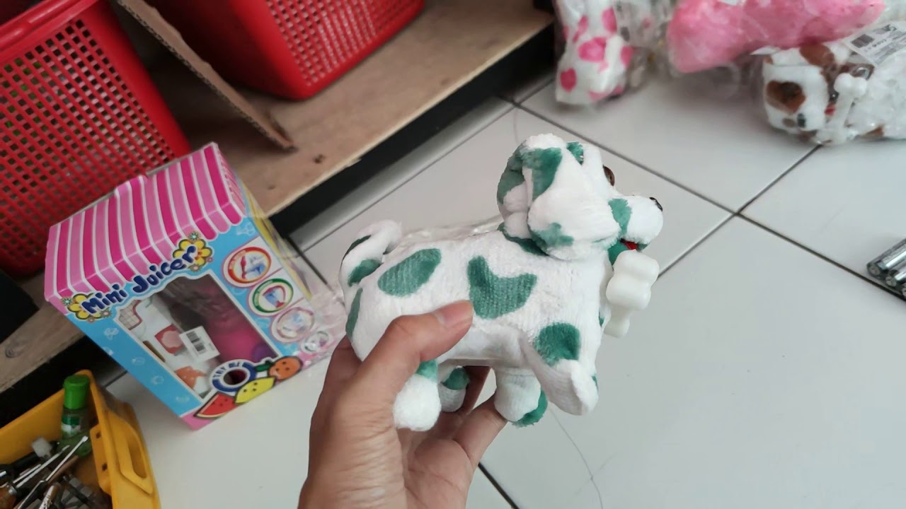 Mainan anak stuffed robot anjing dog robot - YouTube