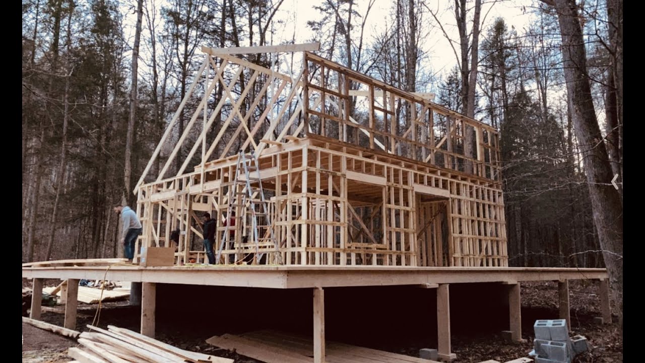 Building River Cabin(Part 1) - YouTube