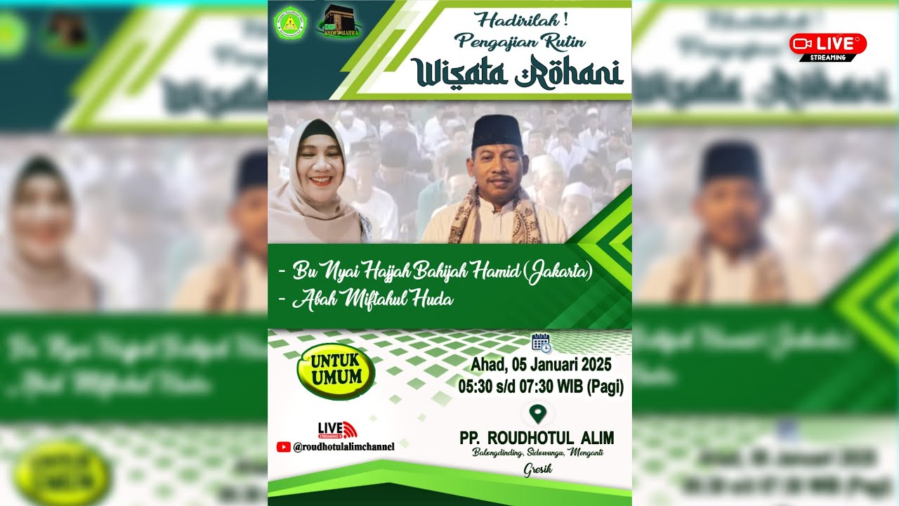 🔴[LIVE] 5 JANUARI 2025 | Ngaji Rutin Ahad Pagi Awal Bulan | Ponpes ...