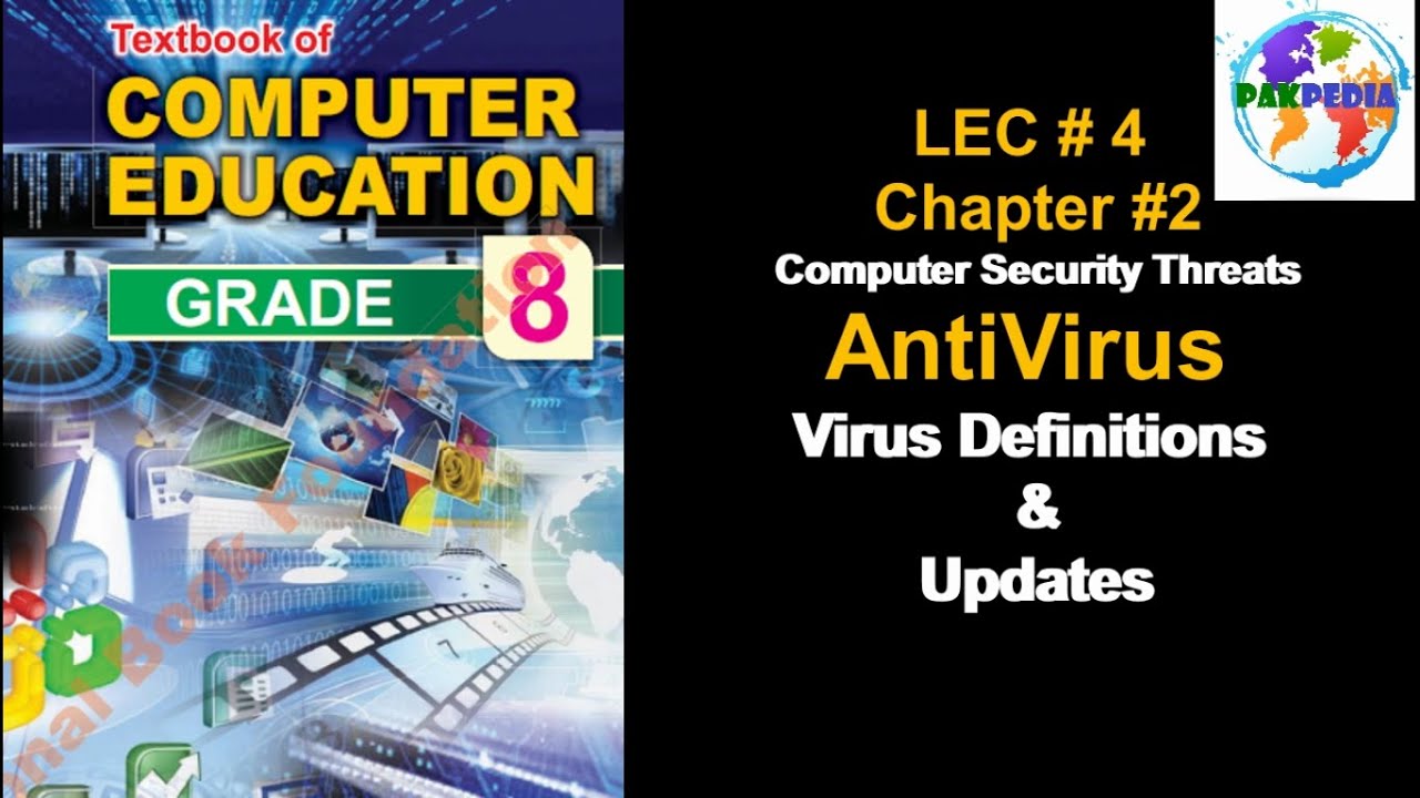 LEC #4 Chapter #02 Computer Security Threats Antivirus Virus ...