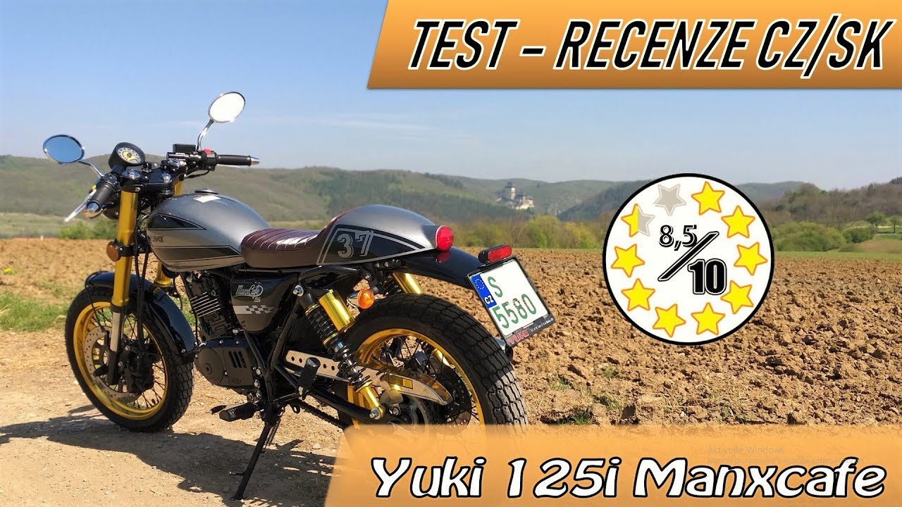 Moto - Recenze CZ/SK | YUKI 125i Manxcafe / 8,5Kw / Karlštejn / Cafe ...