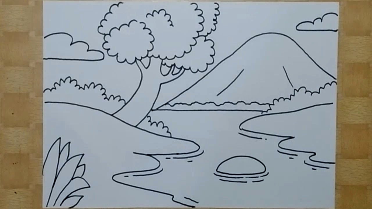 How to Draw Easy Beach Scenes Drawing Ideas - YouTube