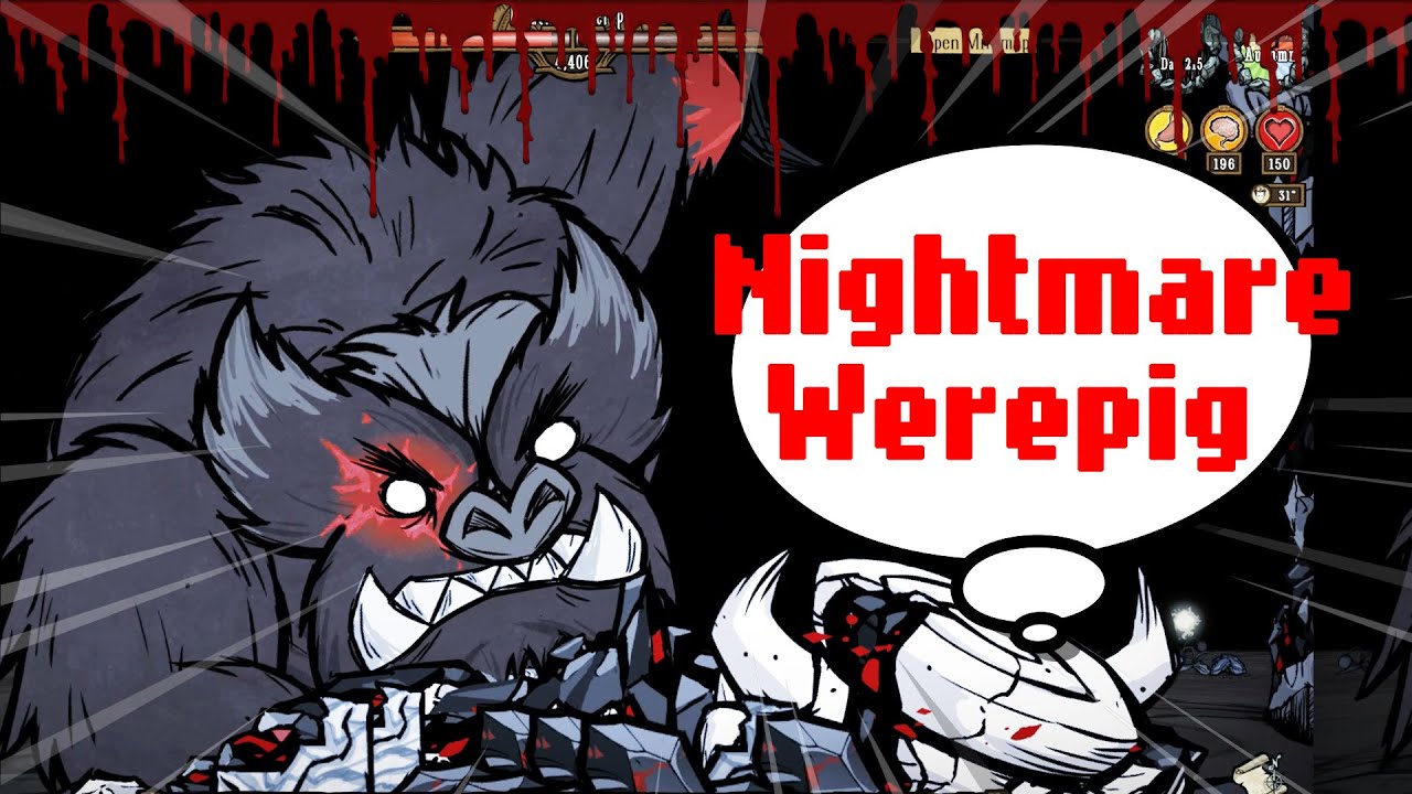 Nightmare Werepig Boss Fight | Solo, No Damage [Don't Starve Together ...