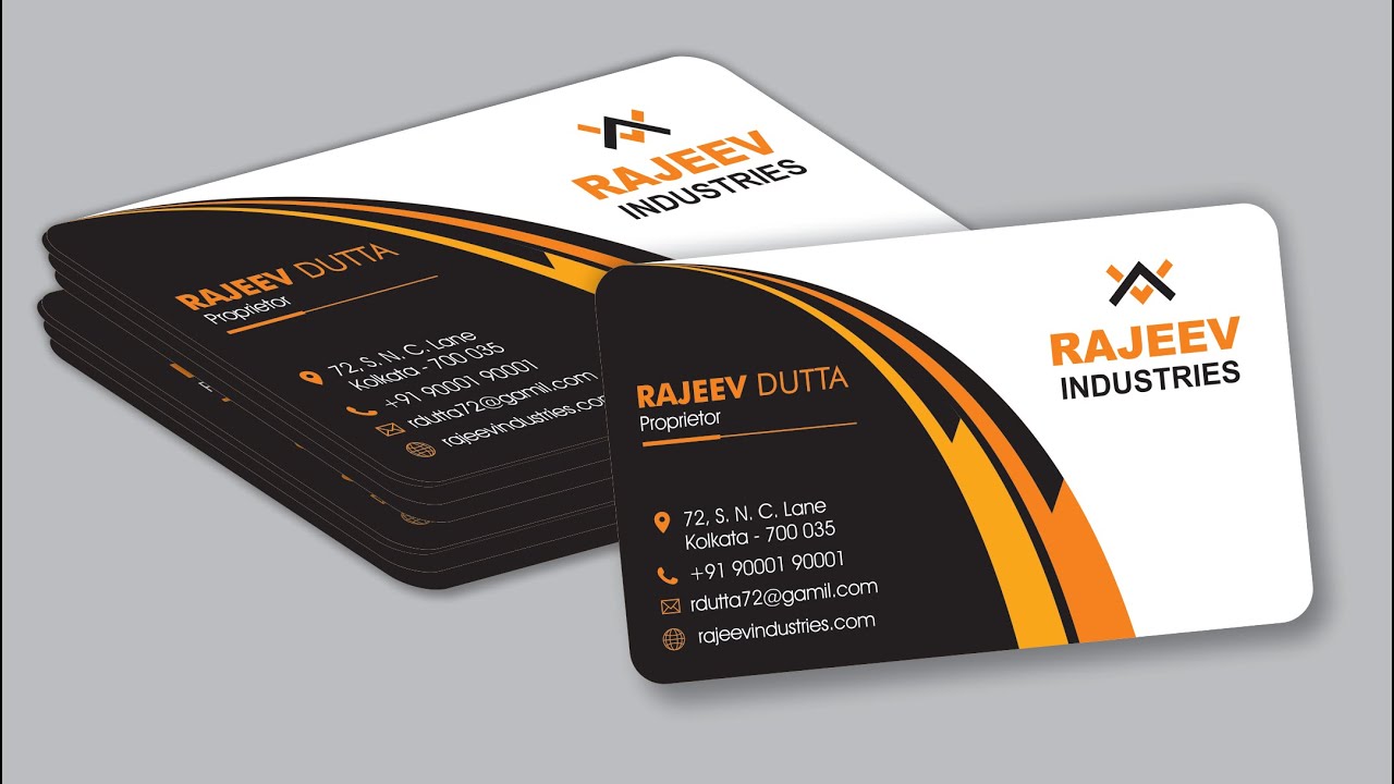 Creative Business Card Design in CorelDRAW | Learn CorelDRAW | Vector ...