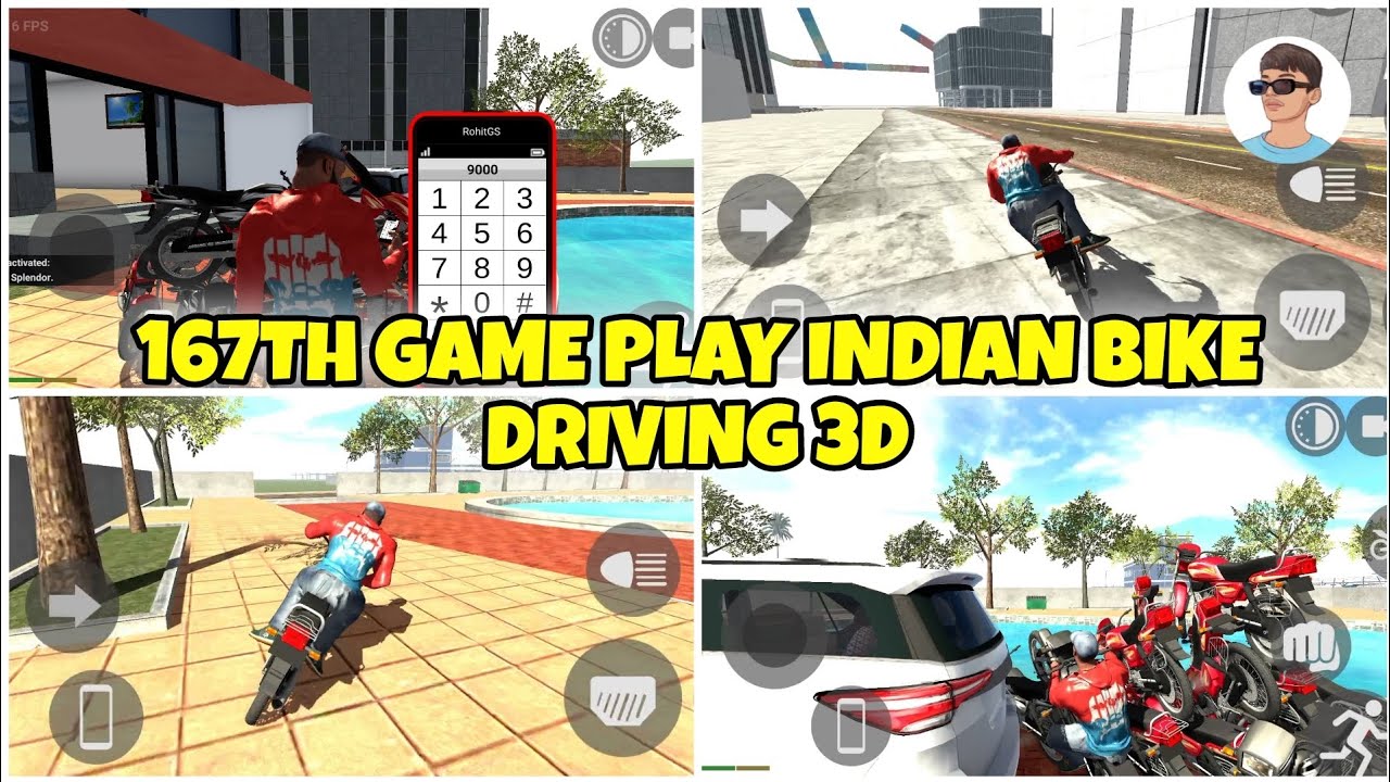167TH GAME PLAY INDIAN BIKE DRIVING 3D GAMERS KRISH @GamersKrish - YouTube