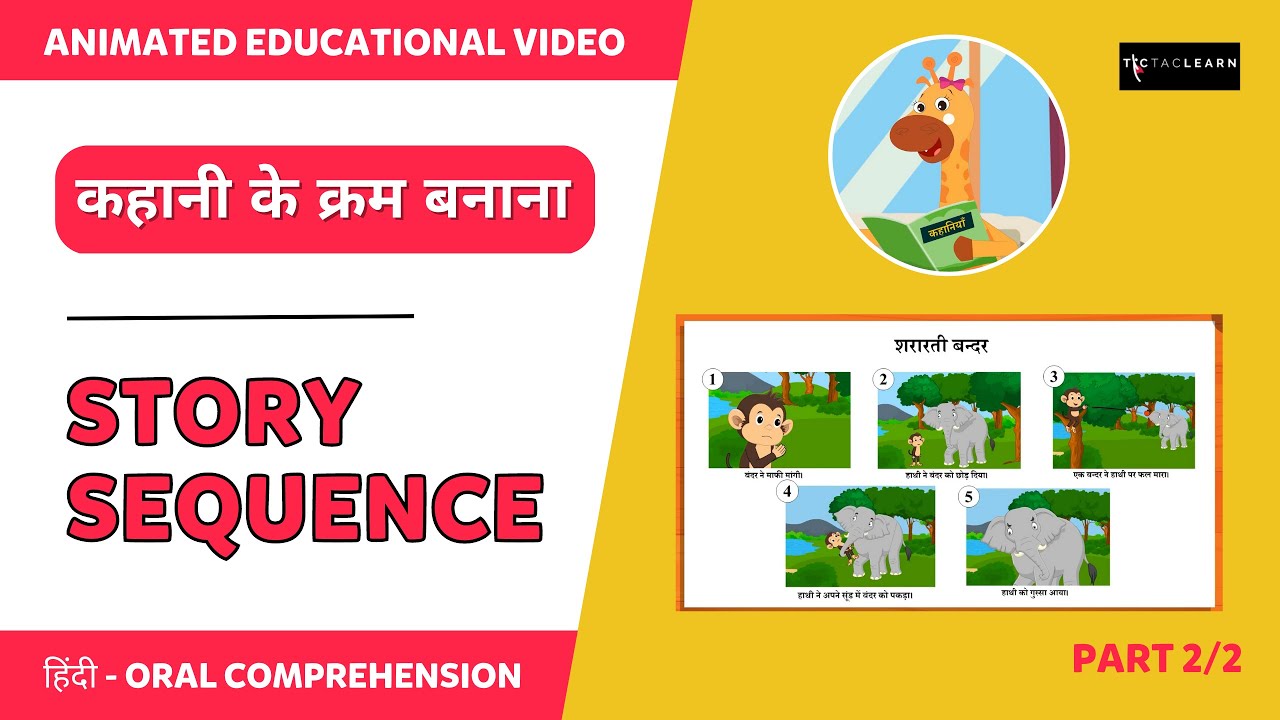 कहानी के क्रम बनाना | Story Sequence - Part 2 | Verbal Description of ...