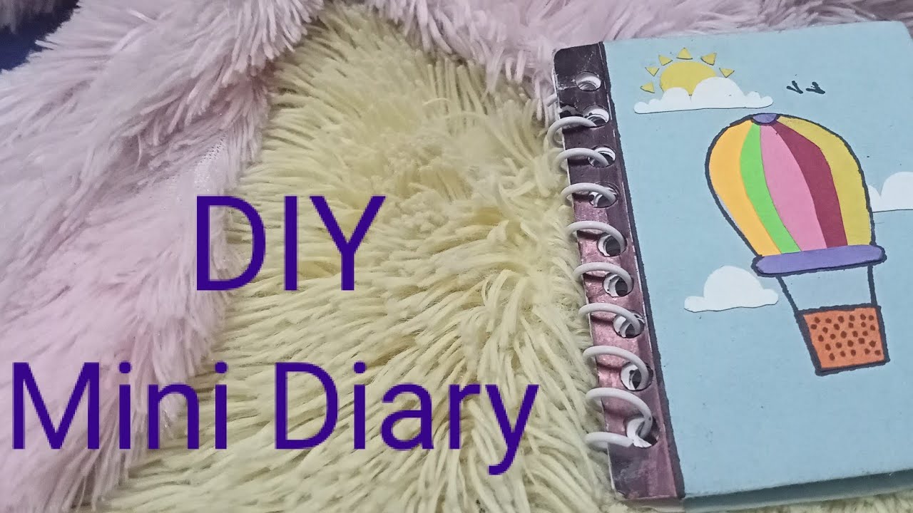DIY mini diary | Paper Diary | Paper Diary at home - YouTube