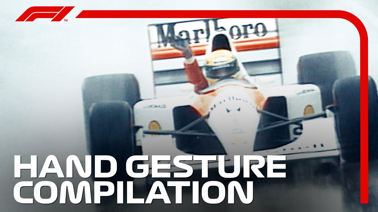 F1 Hand Gesture Compilation! - YouTube