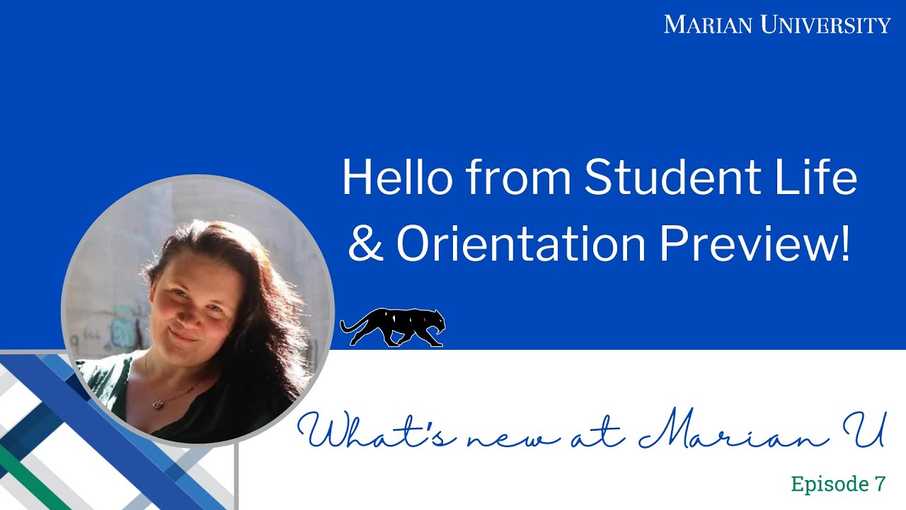 What's New at Marian U Ep.7 - Hello from Student Life! - YouTube