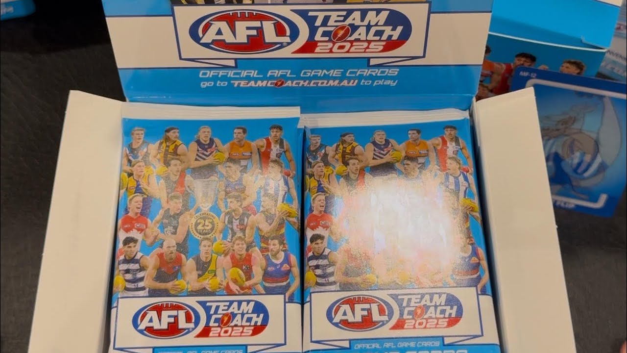 2025 AFL TEAM COACH FOOTY CARDS | BOX BREAK | 5 BOX HITS🔥 - YouTube