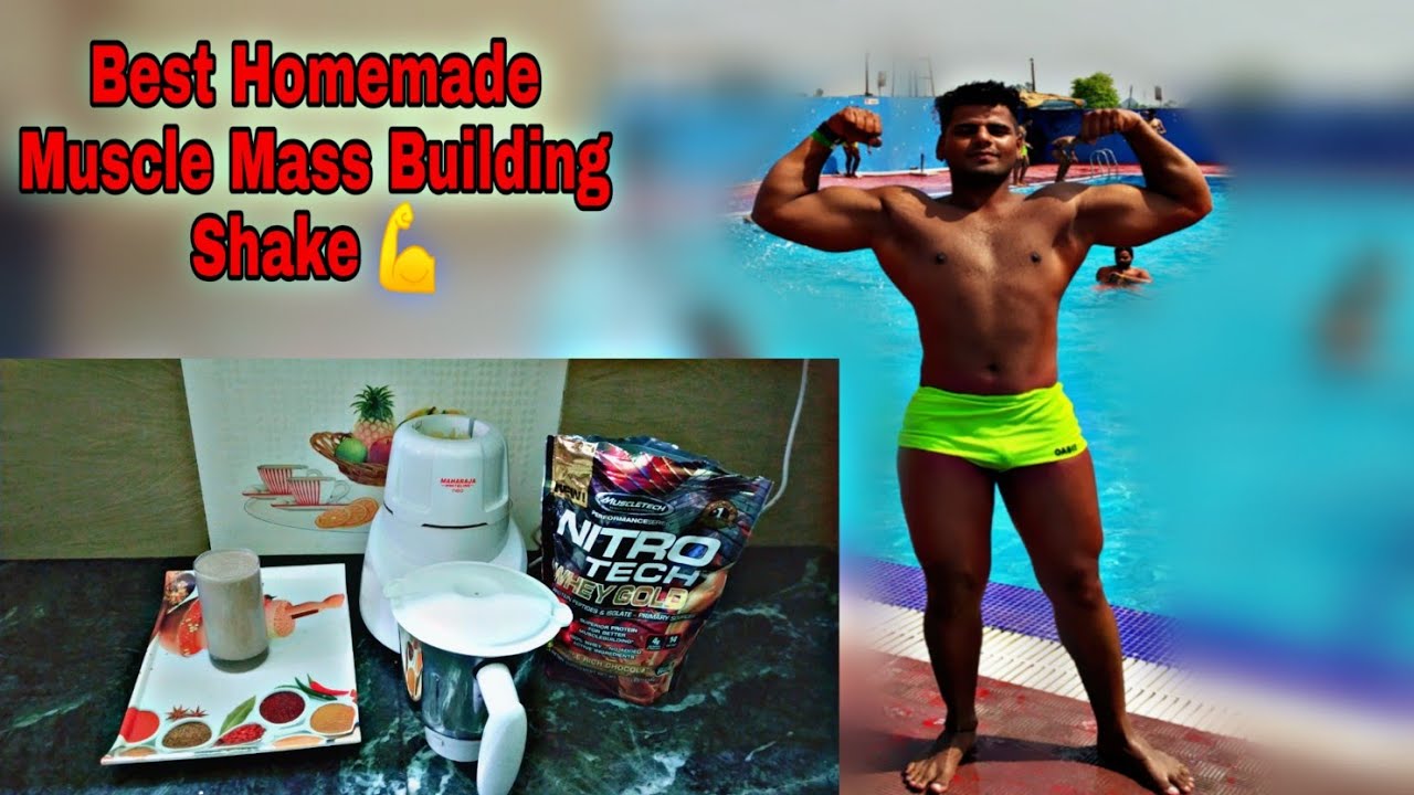 BEST MUSCLE MASS BUILDING SHAKE 💪 #protein #shake #gym #gains - YouTube