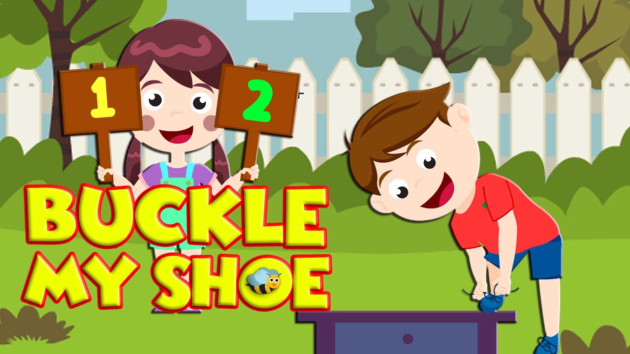 One Two Buckle My Shoe | Nursery rhymes & children songs | kidsart ...
