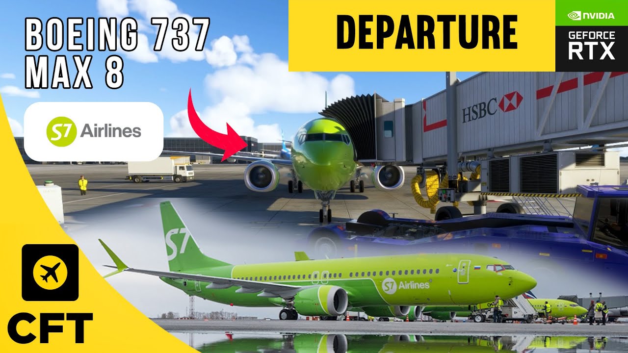 MSFS 2024 Boeing 737 Max 8 - RTX 3090 - Full Departure - Realism Ultra ...