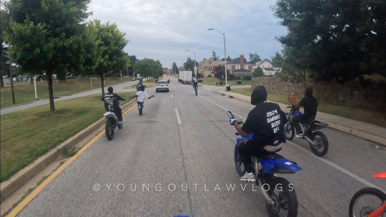 PHILLY Hittas in Baltimore Rideout The Dirt Bike Capital 2024 - YouTube