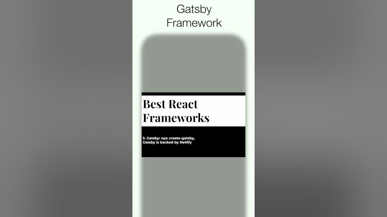 #React Interview Question: What is Gatsby Framework? - YouTube