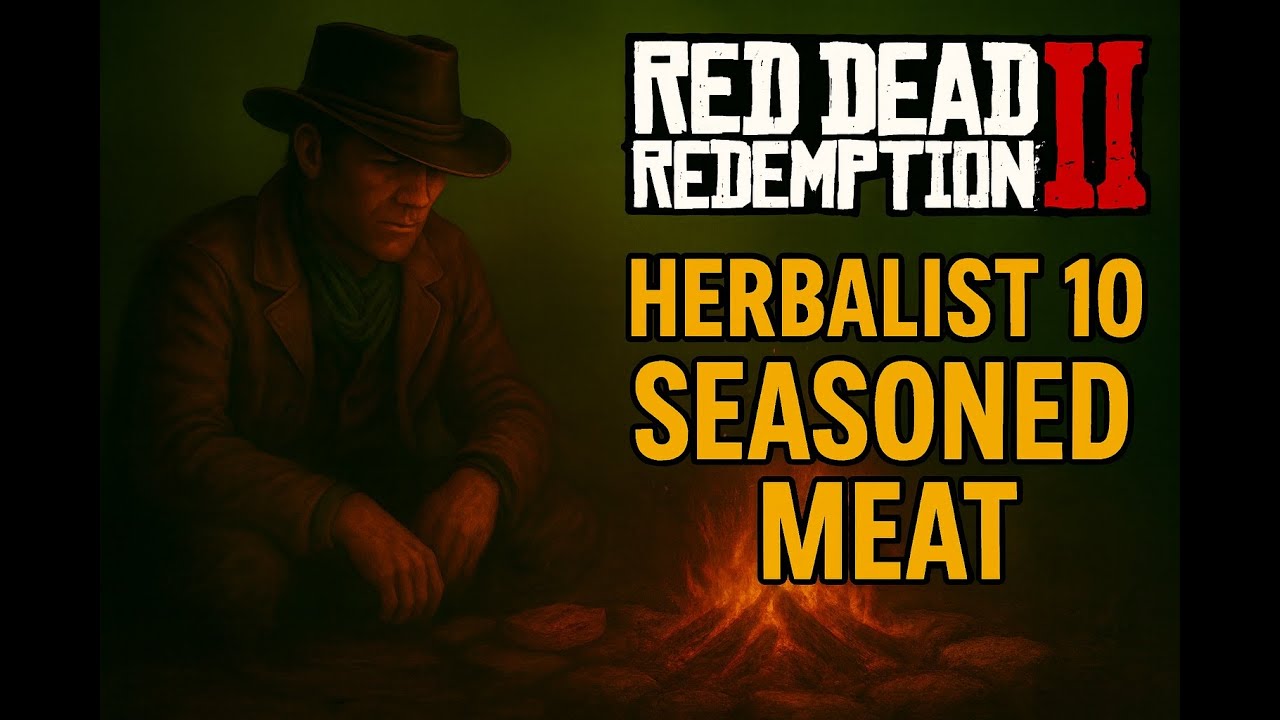 RDR2 Herbalist 10 - Season & Cook 11 Different Meats - YouTube