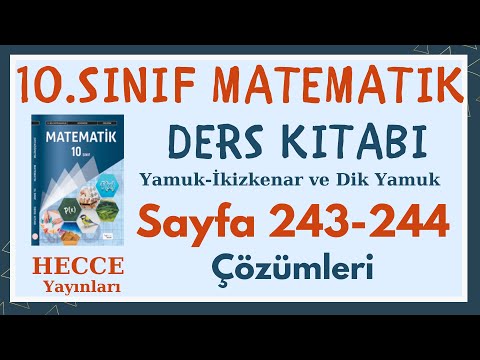 10.Sınıf Matematik Kitabı Yamuk Sayfa 243-244 Alıştırma Çözümleri - Hecce Yayınları