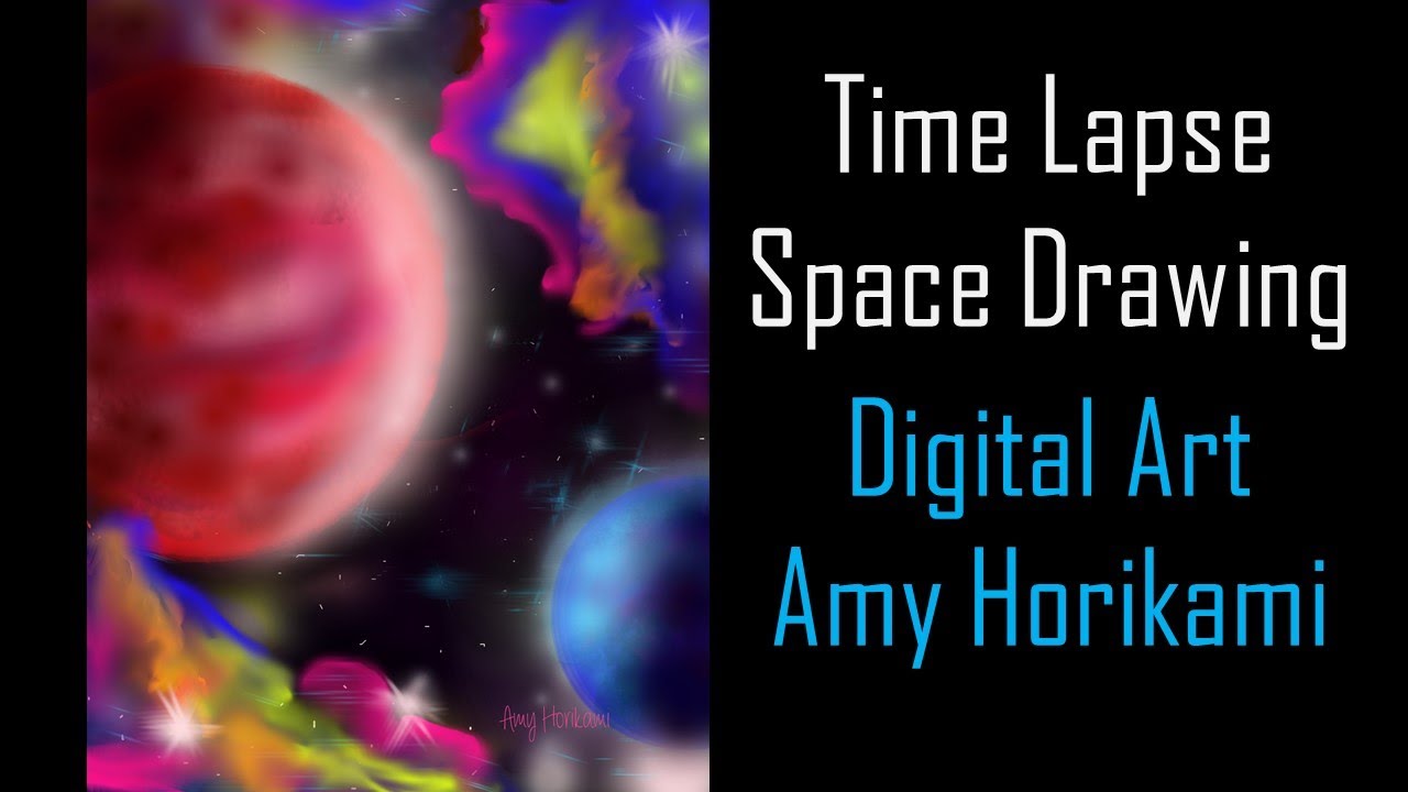 Space Digital Art: Time Lapse - YouTube