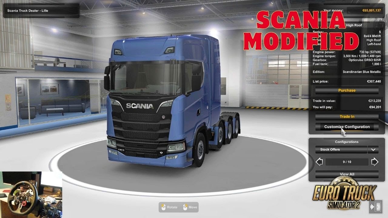 Euro truck simulator scania modified - YouTube