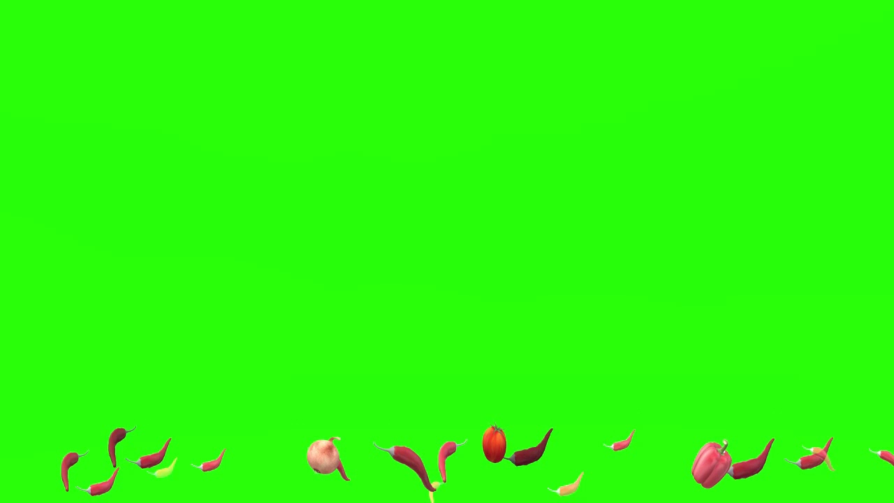 Green Screen Clips - Subtitles Chilli Roller with vegetables - YouTube