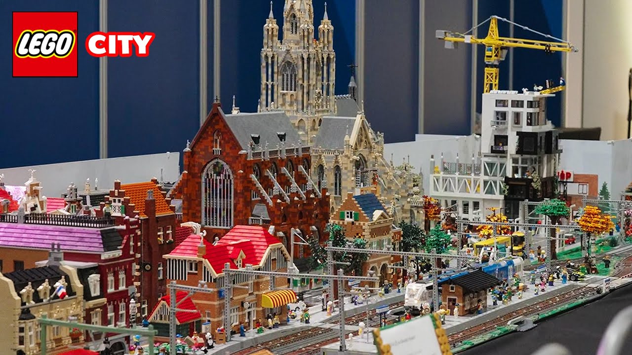 MASSIVE 15x20m LEGO City with 60 Trains! | LEGO World 2024 Highlights ...