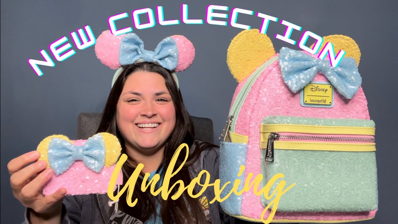 UNBOXING new Loungefly | Pastel Spring sequin Minnie Mouse - YouTube