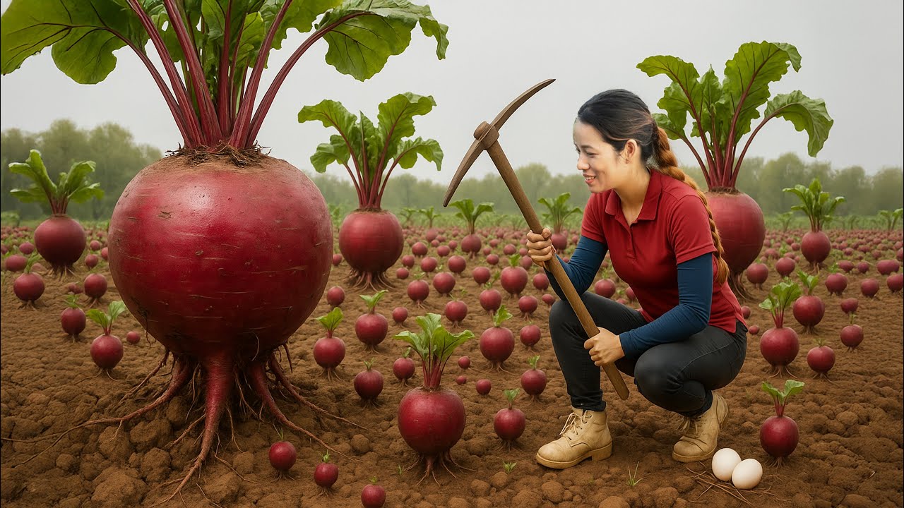 Harvesting Giant Red Beets — Sold Out in Minutes at the Village Market ...