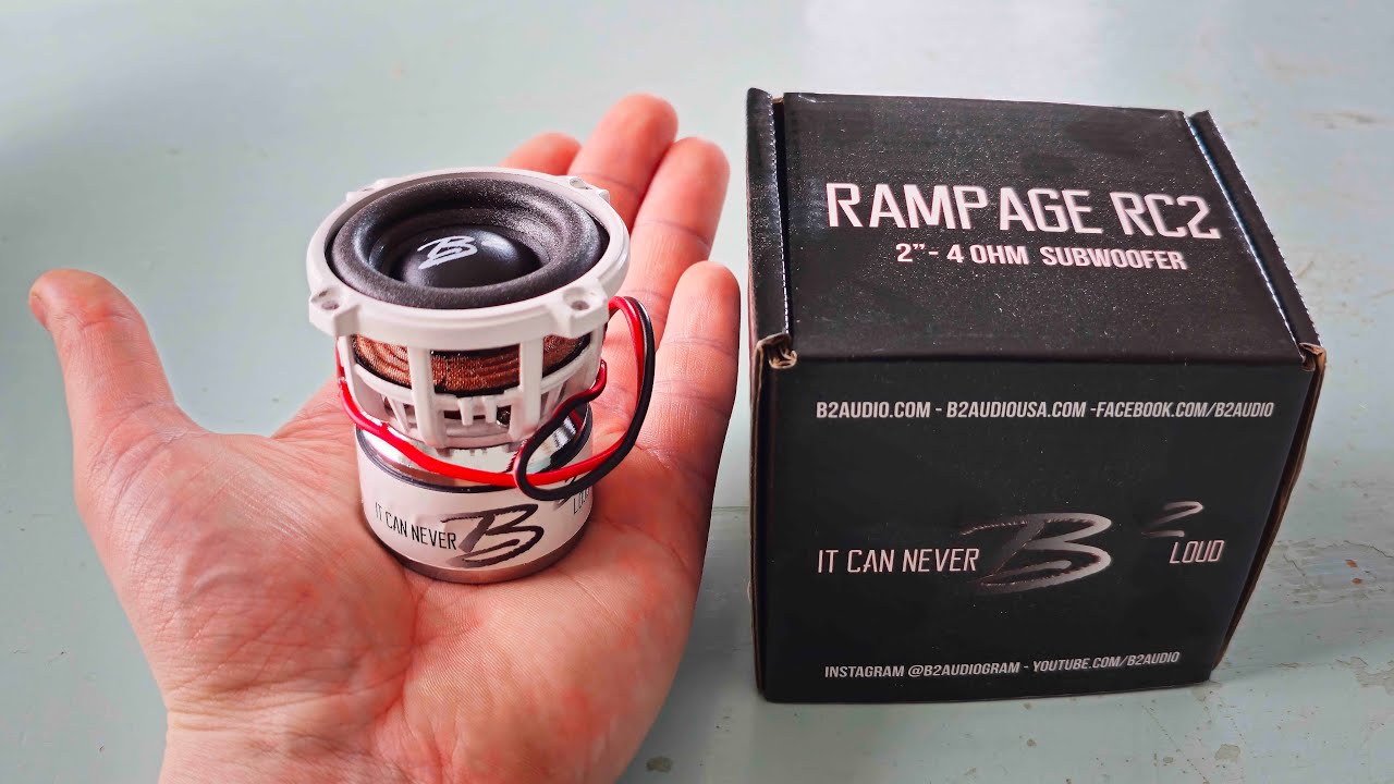 PIENIN SUBWOOFER? 2" B2 Audio Rampage RC2 - YouTube