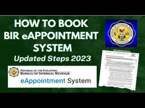 BIR eAPPOINTMENT SYSTEM, HOW TO BOOK? || PAANO MAG ONLINE APPOINTMENT ...