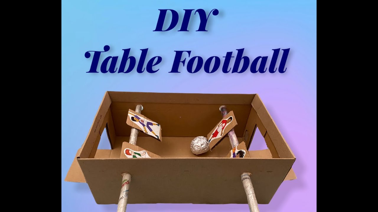 Play football at home with DIY Table Football | Foosball | Recycle ...