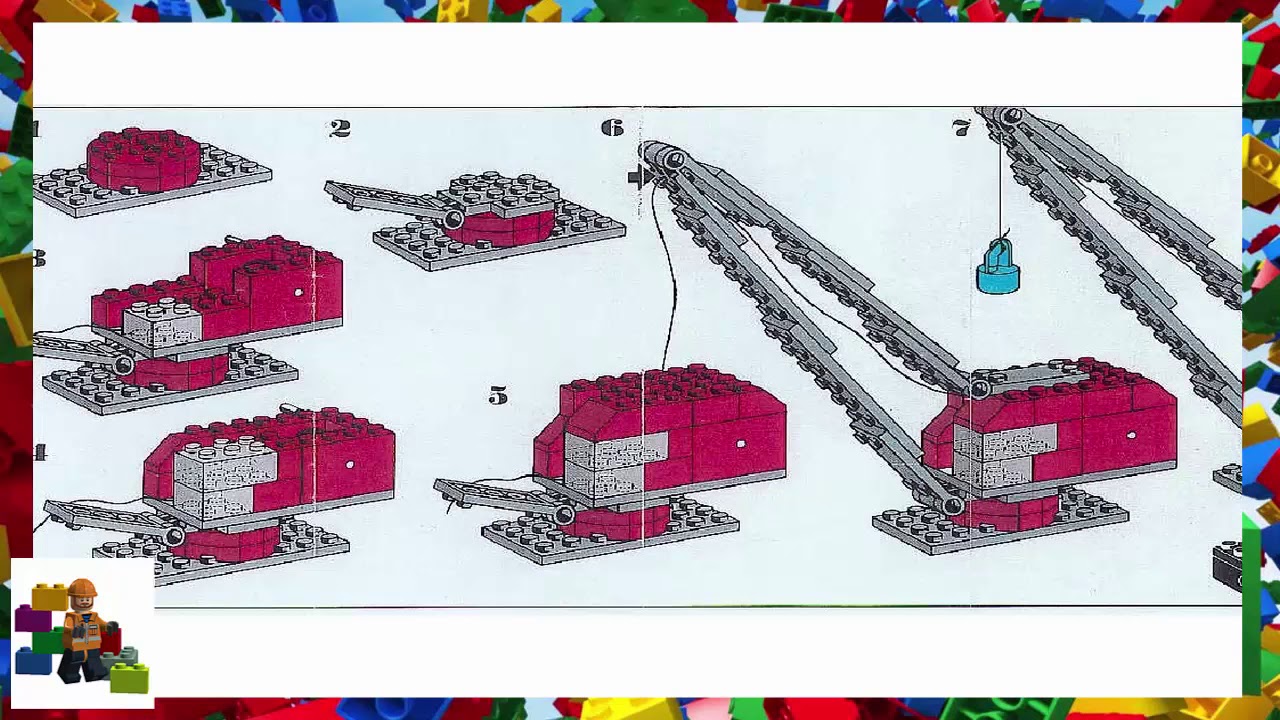 LEGO instructions - Legoland - 377 - Crane and Float Truck - YouTube