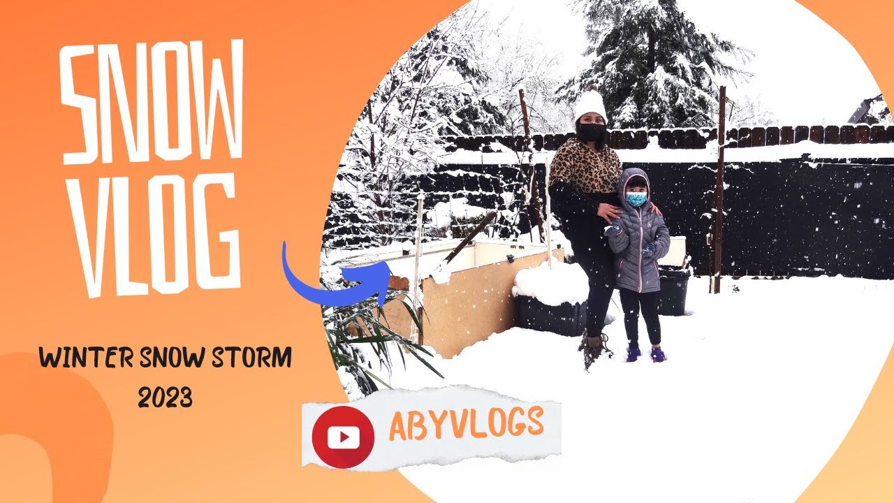 WINTER SNOW STORM 2023 IN NOTHERN CALIFORNIA USA ll ABYVLOGS - YouTube