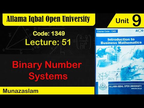 #Aiou|Code: 1349 |Unit 9 |Binary Number System| Lecture :51 - YouTube