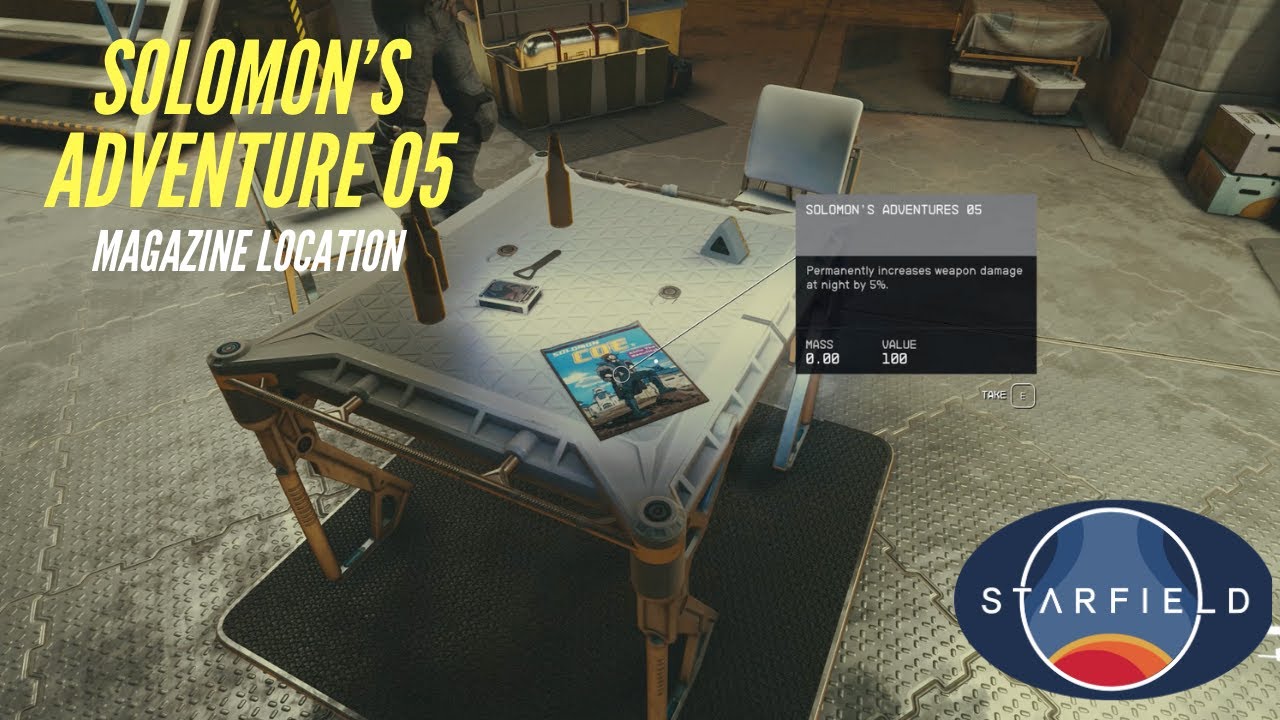 Where to find the Solomon's Adventures 05 Magazine | Starfield - YouTube